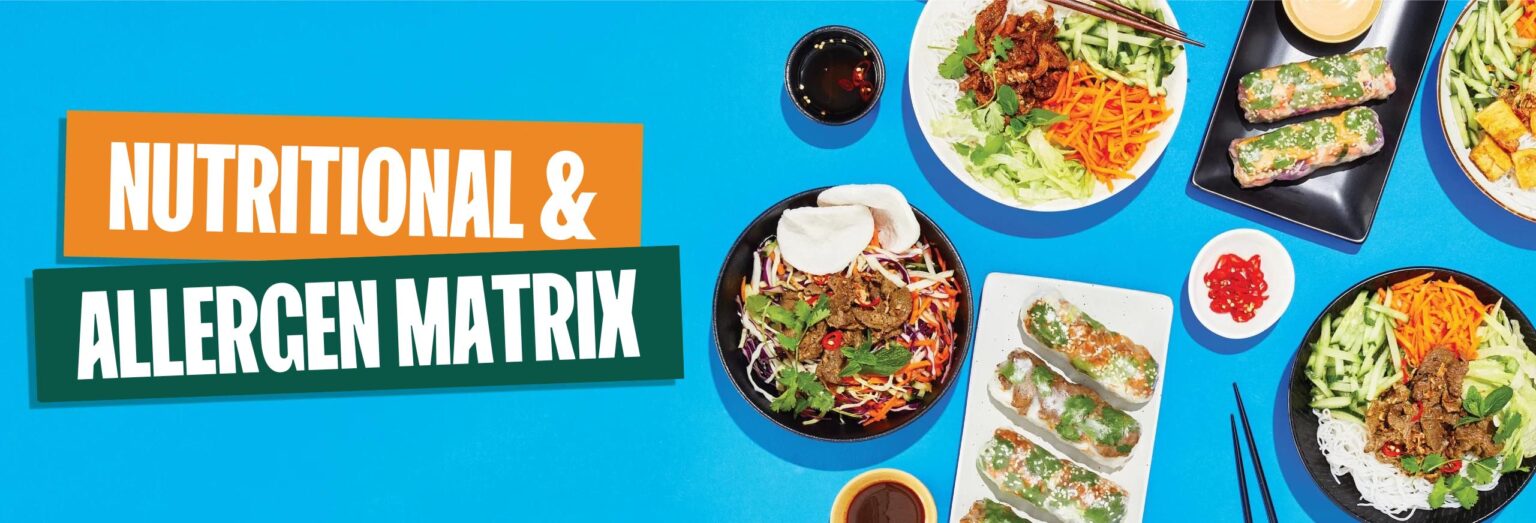 Nutritional & Allergen Matrix - Roll'd Vietnamese